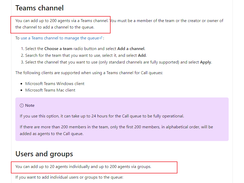 Does the Microsoft Teams Phone system's queue capacity (the maximum number of calls allowed to ...
