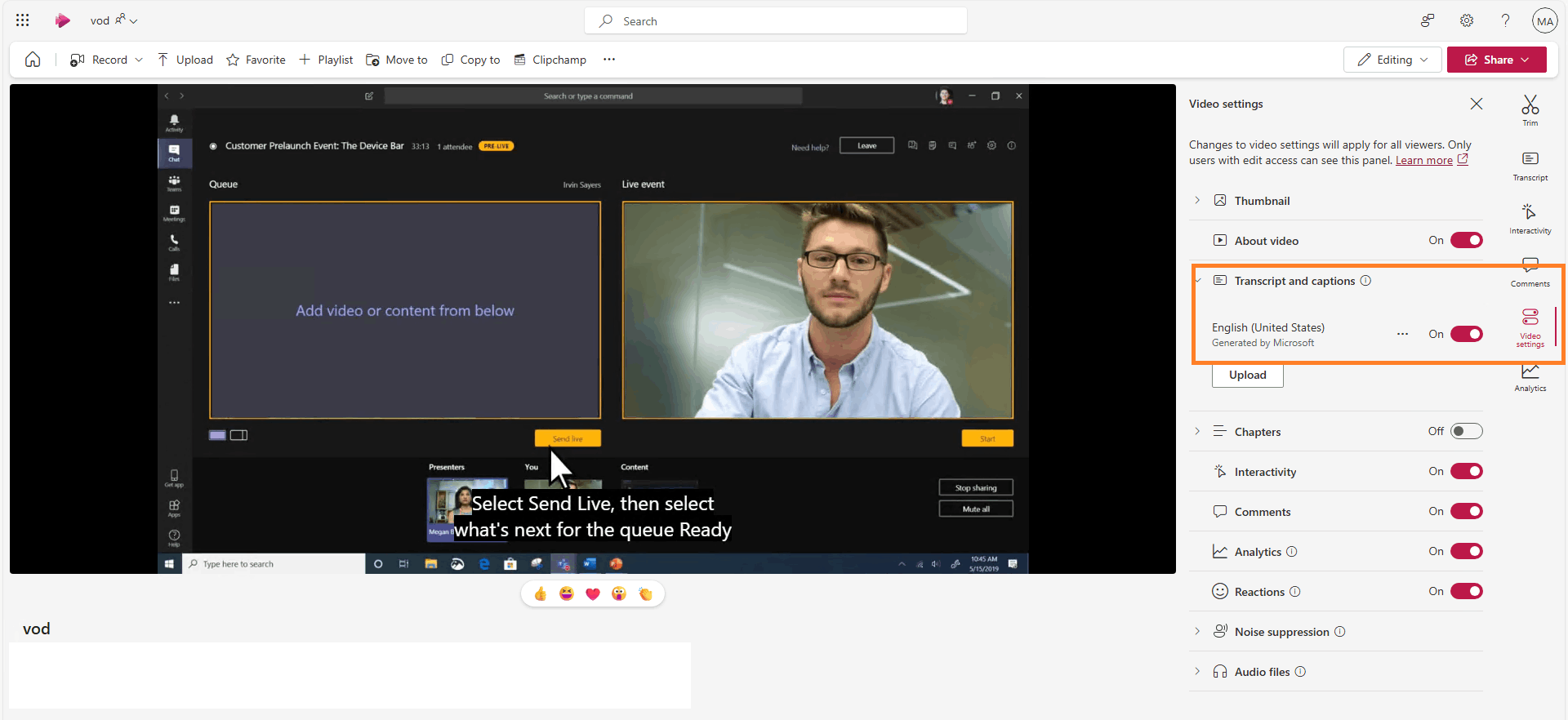 Can transcripts still be generated from a recording of a Teams meeting ...
