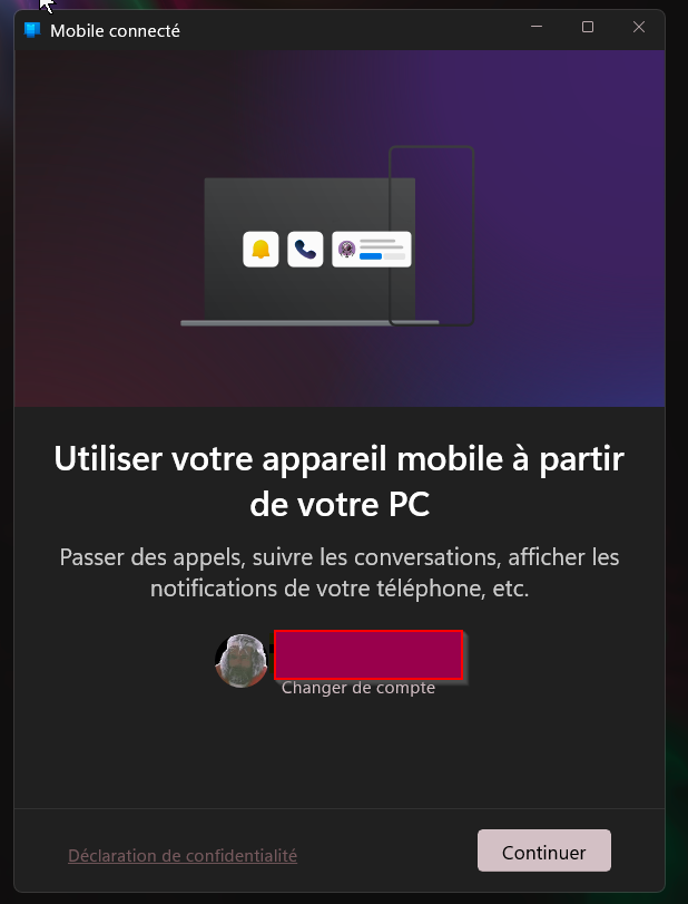 installation mobile connecté - Microsoft Q&A