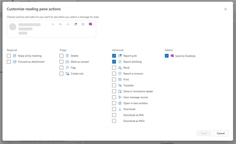 Send to OneNote in new outlook - Microsoft Q&A