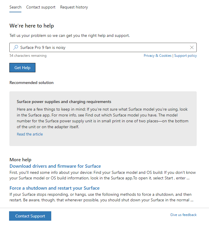 Surface pro fan problem - Microsoft Q&A