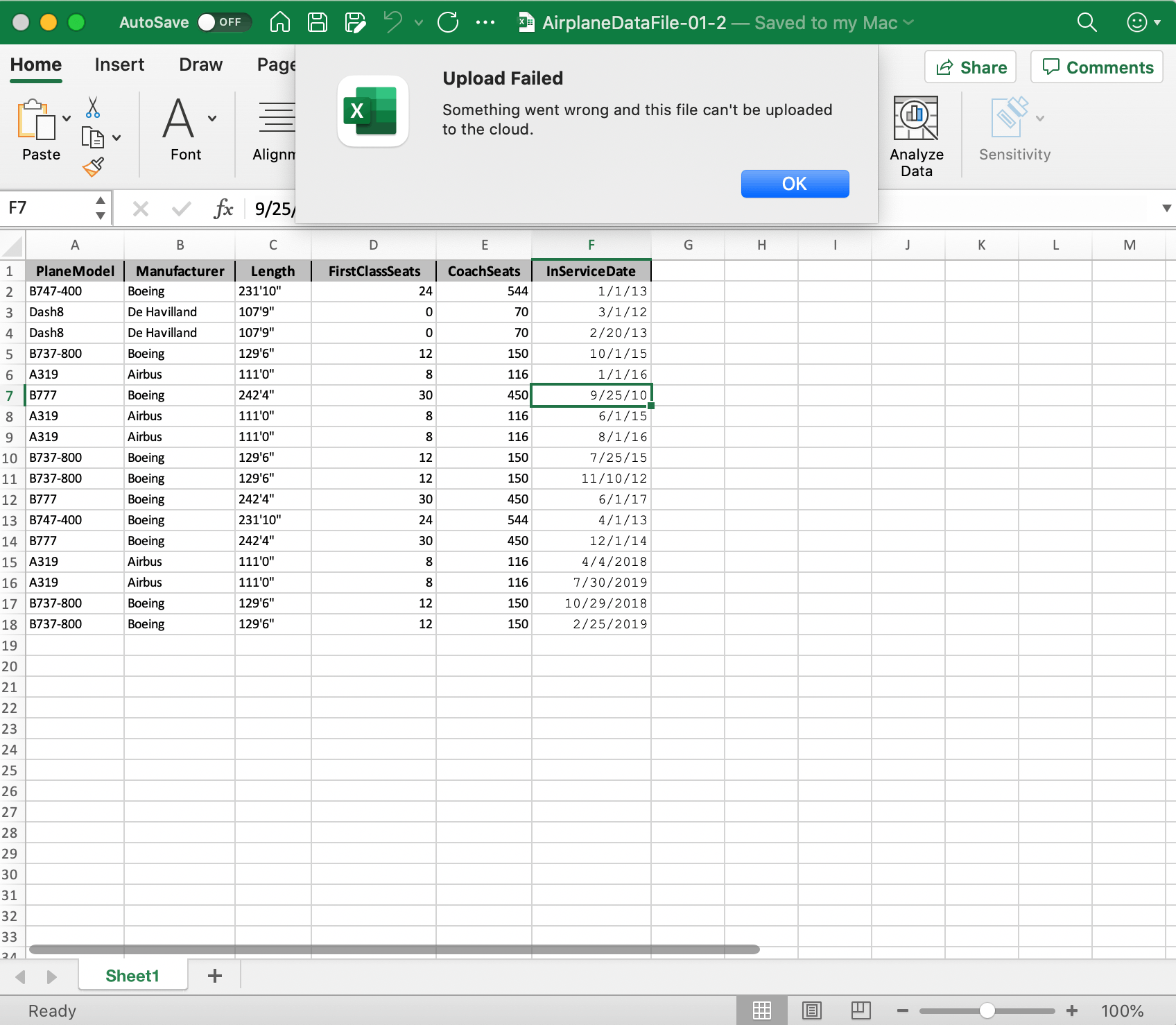 How to save an Excel Spreadsheet in OneDrive on a Mac - Microsoft Q&A