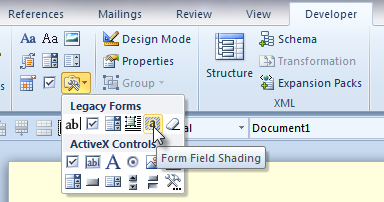 Text form field - Word 2010 - Microsoft Q&A