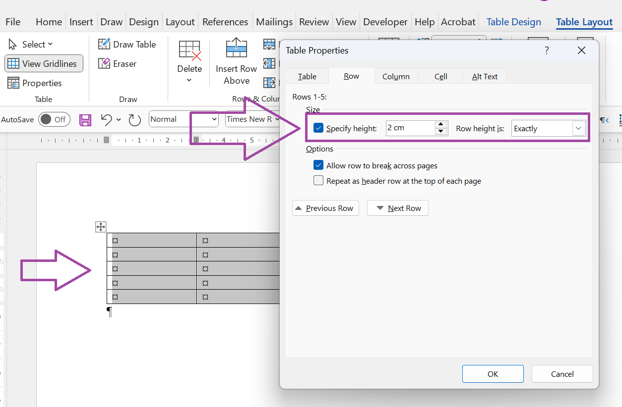 How to prevent Word table from auto-resizing *down* and squishing contents when word-wrap is ...