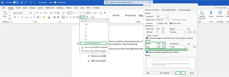 Fixing spacing on a numbered list when a numbered item has multiple ...