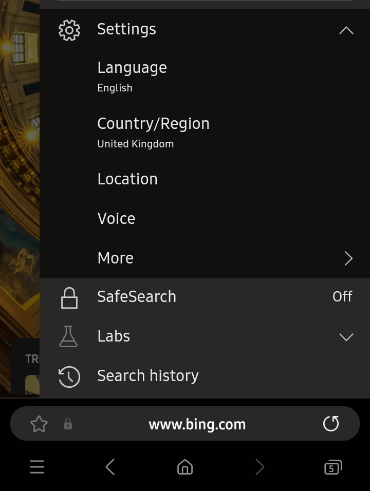 Bing changes my location (automatically) only on one browser ...
