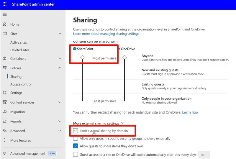 Error sharing file with external users: Your organization's policies ...
