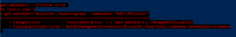 There was an error to lookup cluster groups - Microsoft Q&A