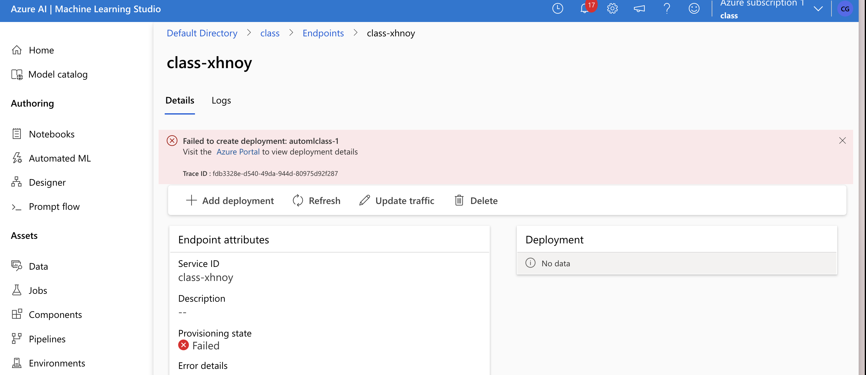 Cannot deploy an endpoint for AutoML model. Can someone help ... Cannot deploy an endpoint for AutoML model. Can someone help ...