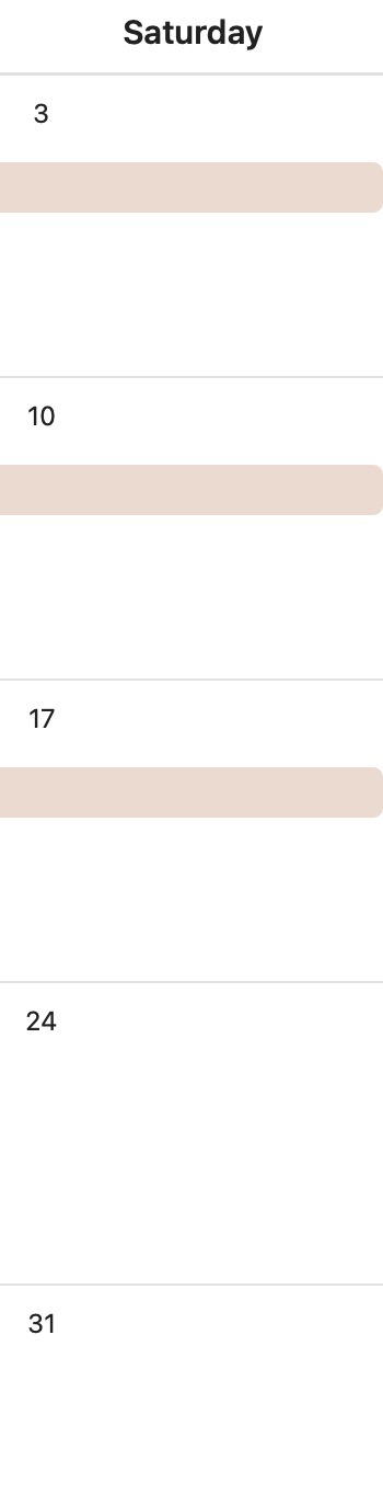 Why do scheduled events that repeat annually show up one month late on ...