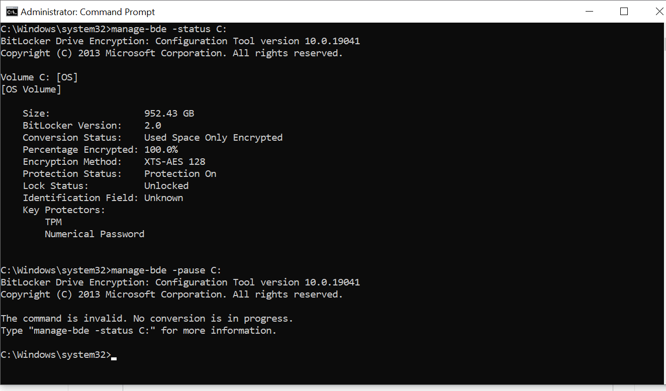 How to prepare Bitlocker encrypted c drive before attempting upgrade ...