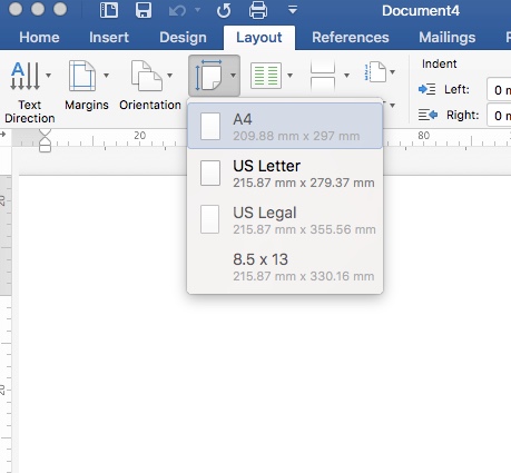 Printing to PDF with custom page size Layout Tab Size Options ...