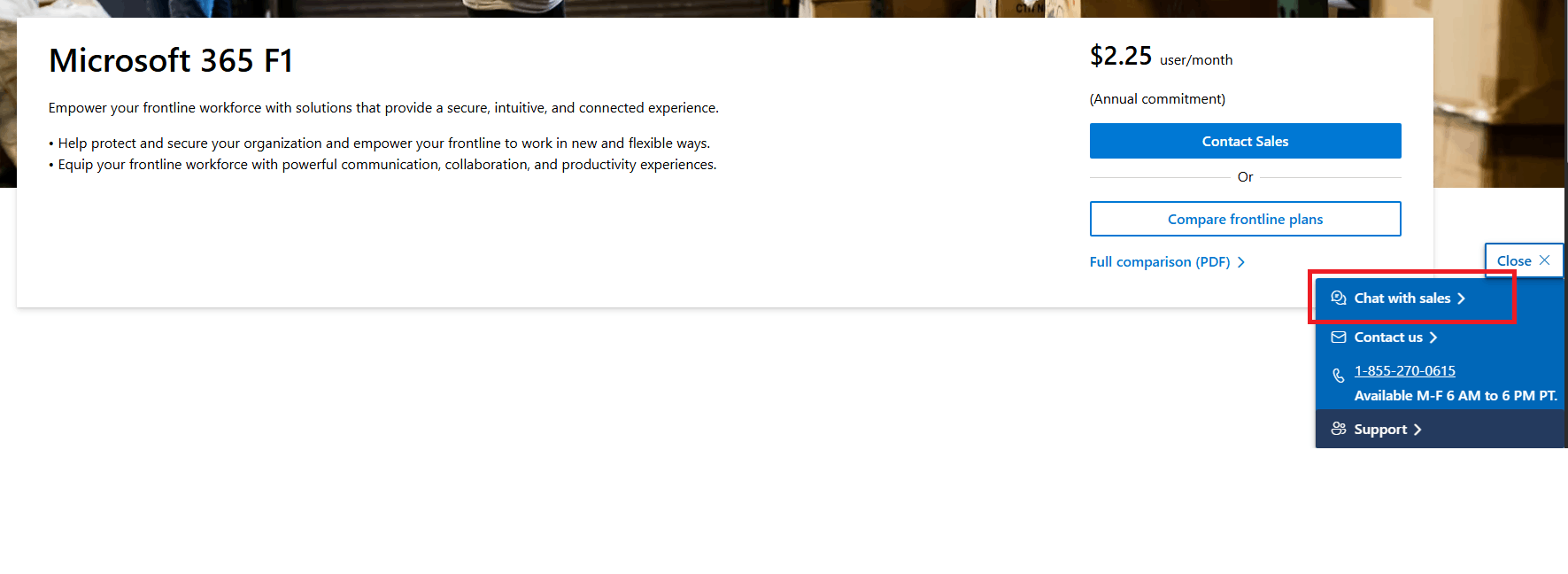Recursos da Licença Microsoft 365 F1 (Frontline) / Microsoft 365 F1 ...