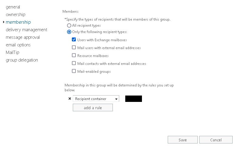 Exchange 2019 on-premise export dynamic distribution group returning all forest addresses ...