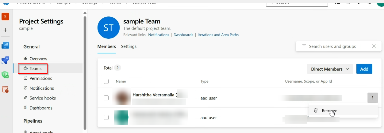 Unable to leave a Azure Devops organization - Microsoft Q&A