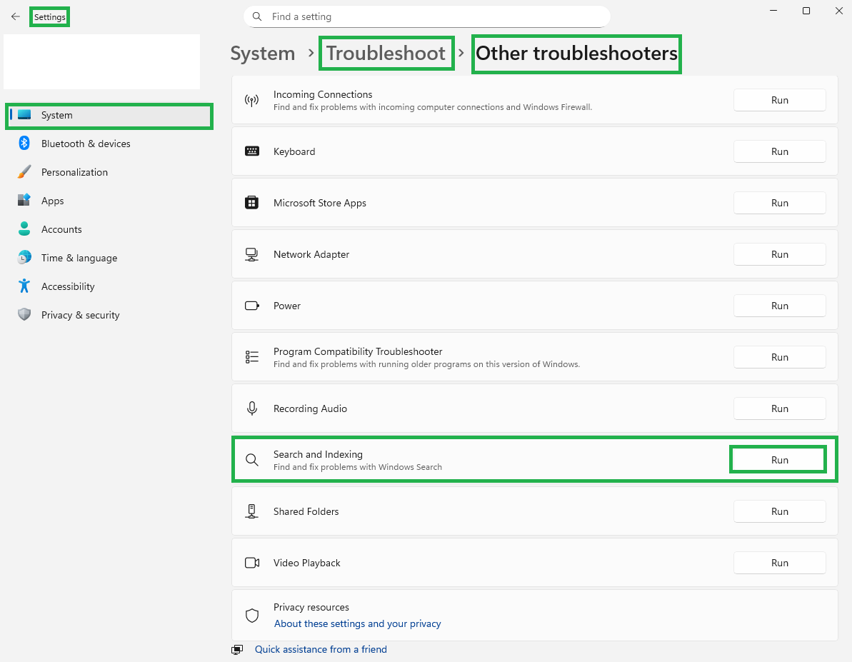 Outlook Search indexing issues - Microsoft Q&A