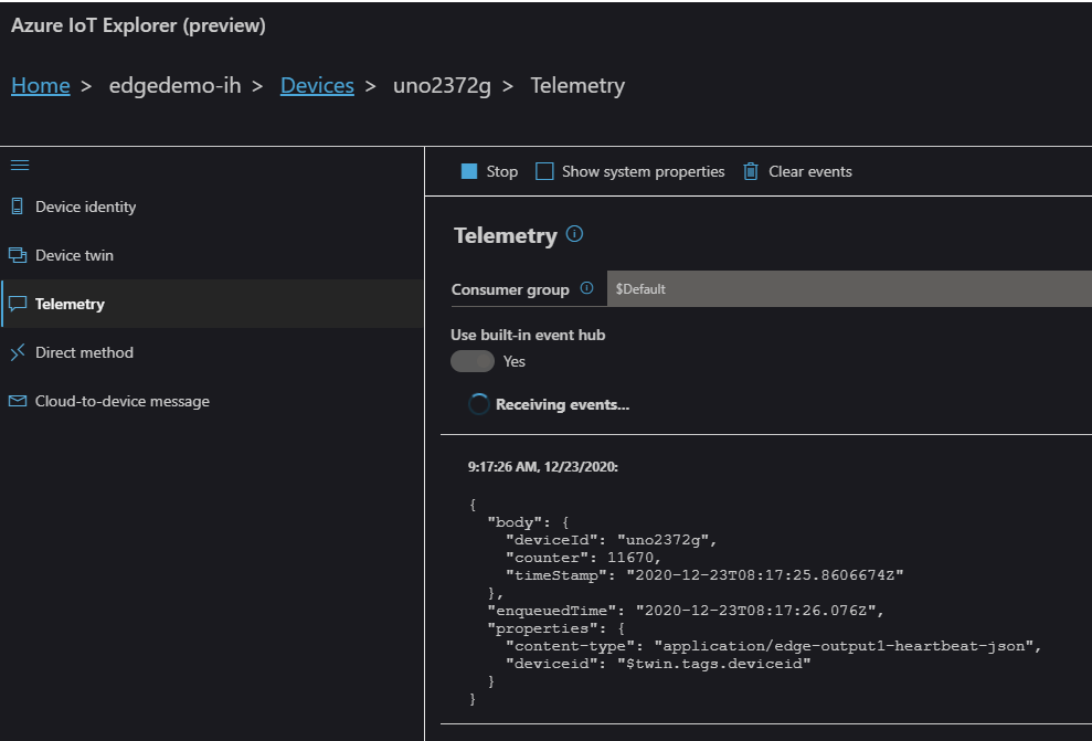 View Iot Hub Message Microsoft Qanda 2141
