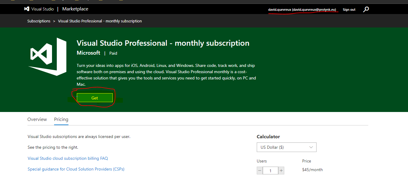 Susscribe visual studio issue - Microsoft Q&A Susscribe visual studio issue - Microsoft Q&A