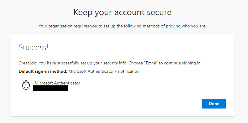 Keep getting challenged to complete setting up MFA for Azure Portal ...