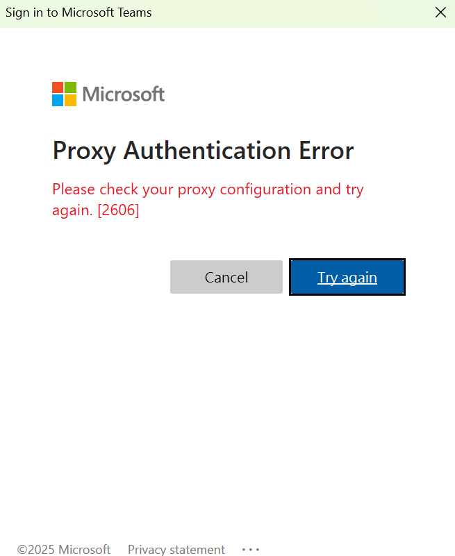 Teams 和 onedrive 都突然不能登入 [2606] - Microsoft Q&A
