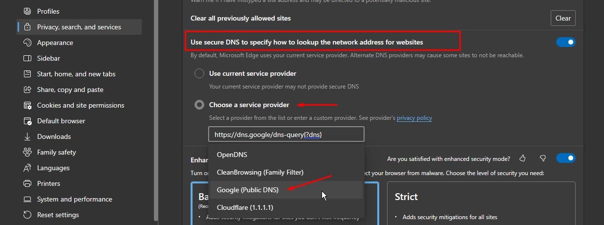 Why I am seeing Hmmm.can't reach this page. It looks like www.bing.com ...