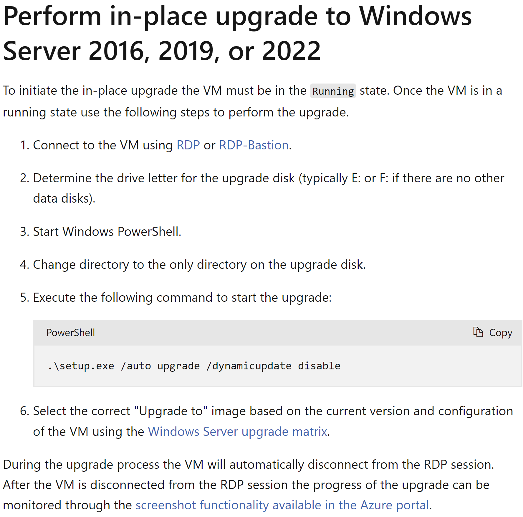 How to perform In-Place upgrade from Azure VM 2008R2 to Server 2019 ...