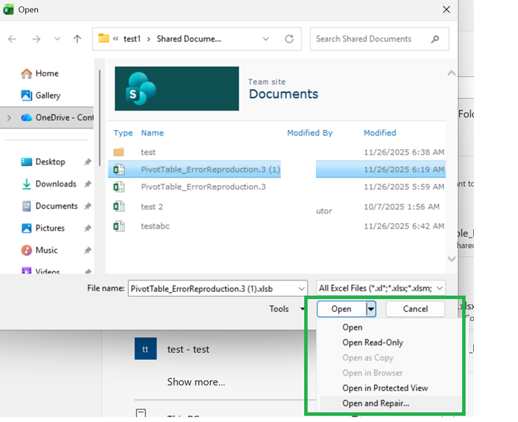 Impossible d'ouvrir le fichier excel dans le navigateur web - Questions ...