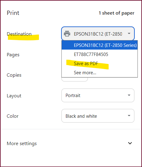 How to get rid of save to file when trying to print - Microsoft Q&A