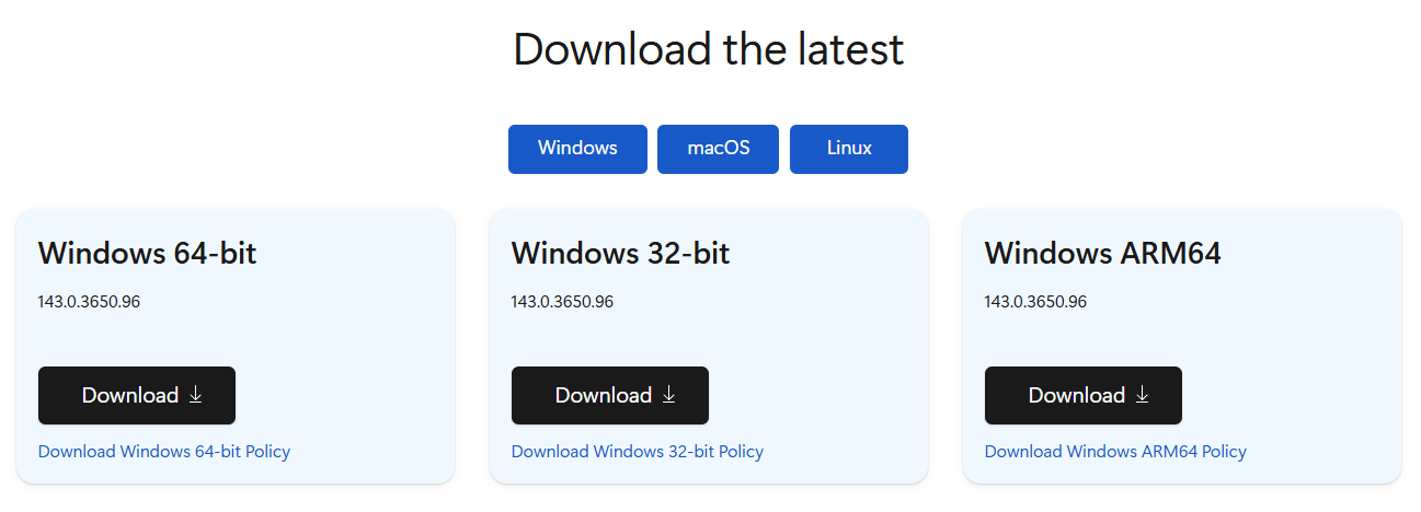 fix MS Edge Enterprise download page - Microsoft Q&A