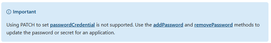 Unable to patch a Application object in Entra ID using Graph API - receive a 404 response ...