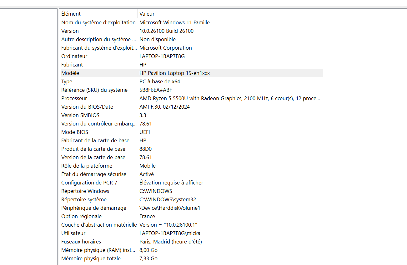 pavé tactile inactif/sortir de veille windows 11 - Microsoft Q&A