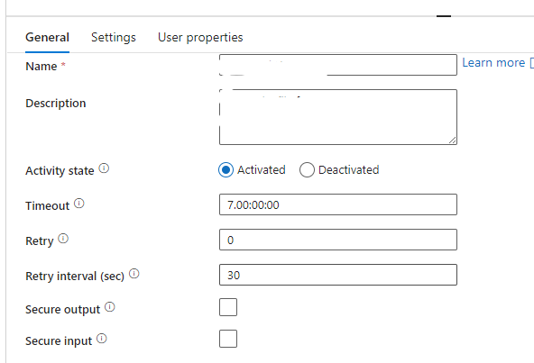 What Is The Use Of Timeout Setting When I Try To Call The Azure Function Inside The Azure Data