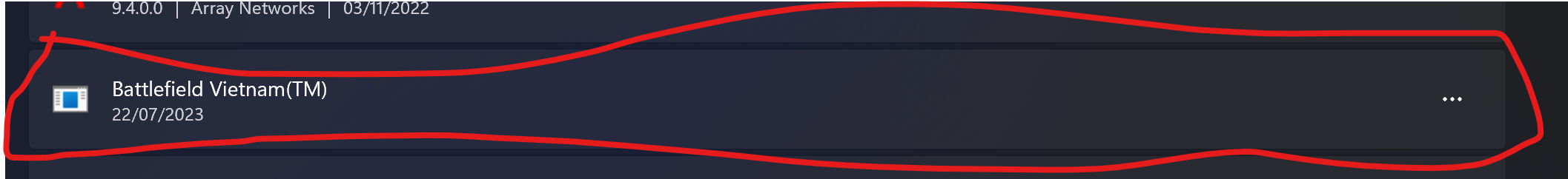 I delete game file but its still shown in installed apps and i cant ...