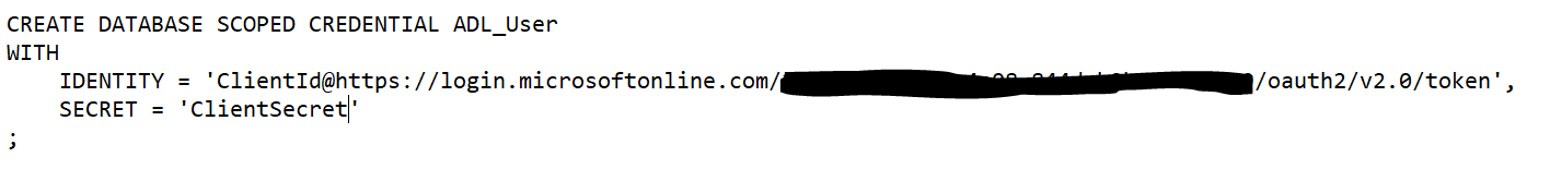 How to connect to ADLS using Polybase via Service Principal - Microsoft Q&A