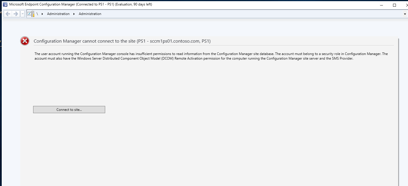 How can I connect into the configuration manager? - Microsoft Q&A