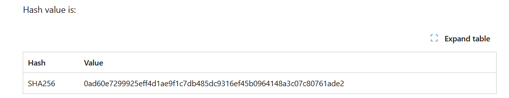 Azure Migrate hash value don't match for the hyper-v script - Microsoft Q&A