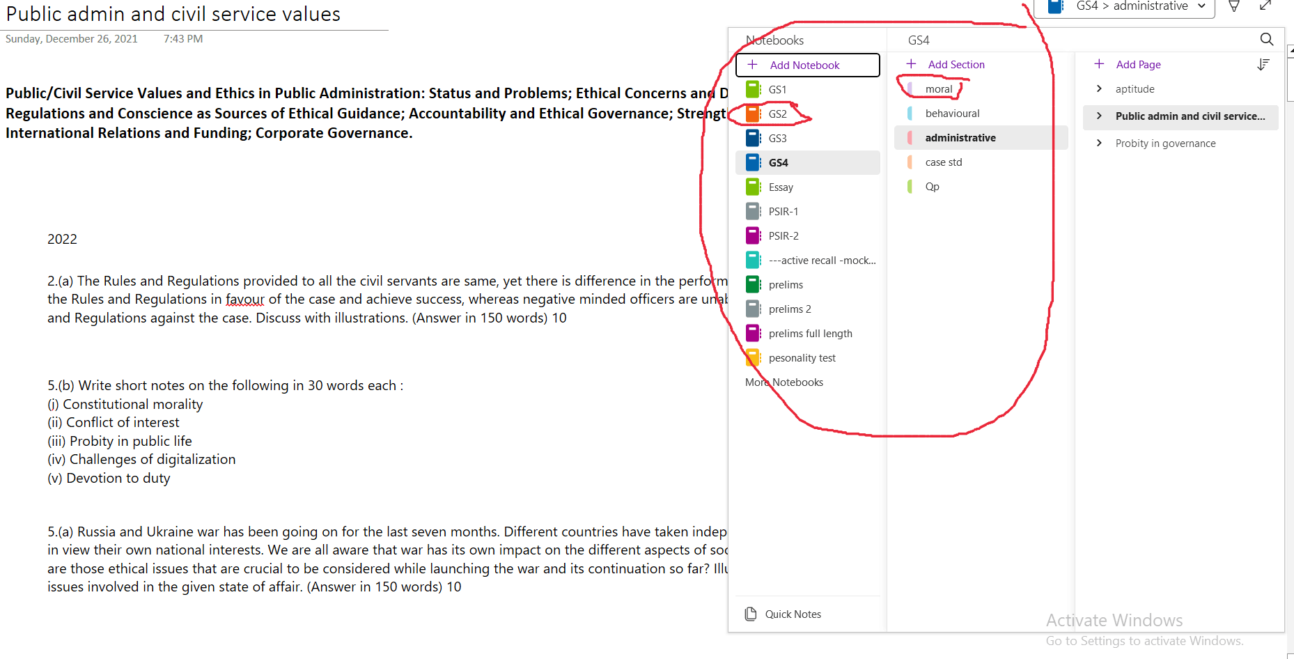 How to reduce the size of the page tabs in Onenote - Microsoft Q&A