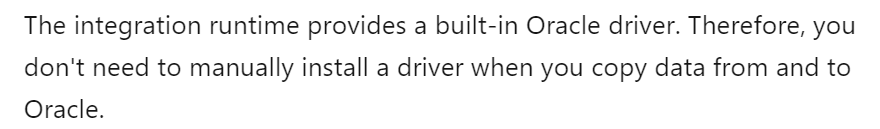 Problems with connection between Linked Service Oracle and on-prem ...