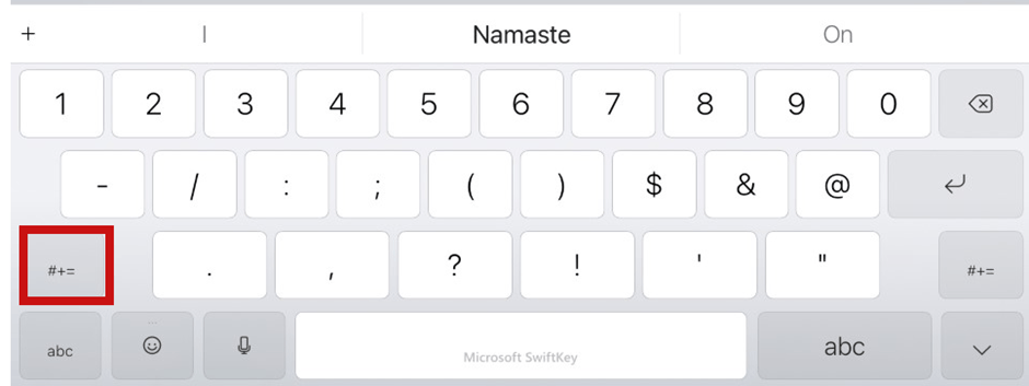 There in a ₹ Indian Rupees symbol are you add your SwiftKey board ...