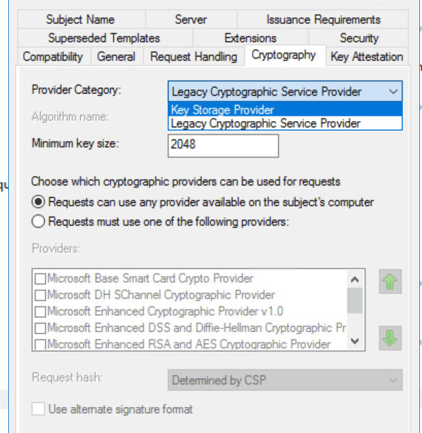 Microsoft Smart Card Key Storage Provider - Microsoft Q&A