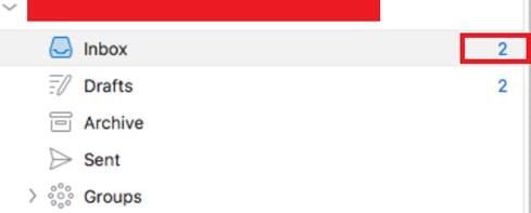 Badge count for unread email on Outlook is showing all account's unread ...