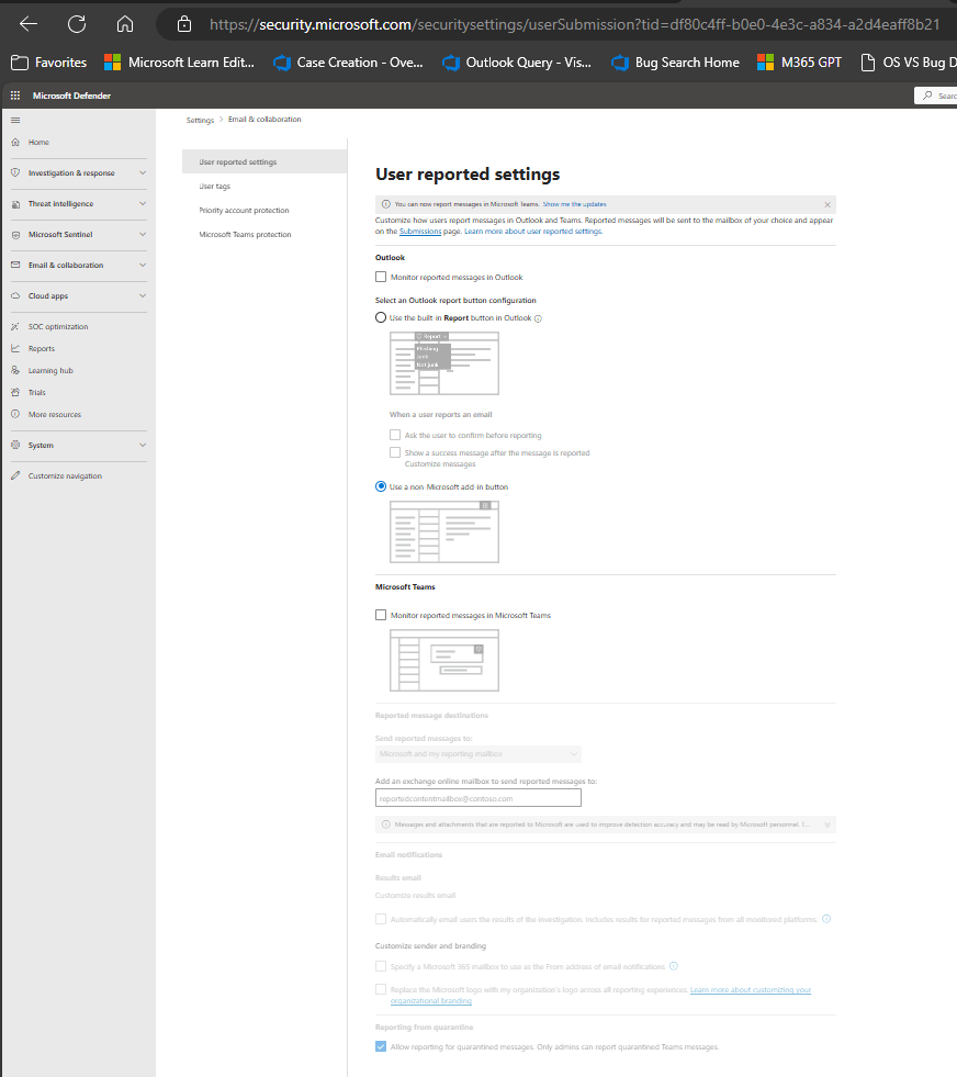 New Report button in Outlook 2407 - How do i remove it? - Microsoft Q&A