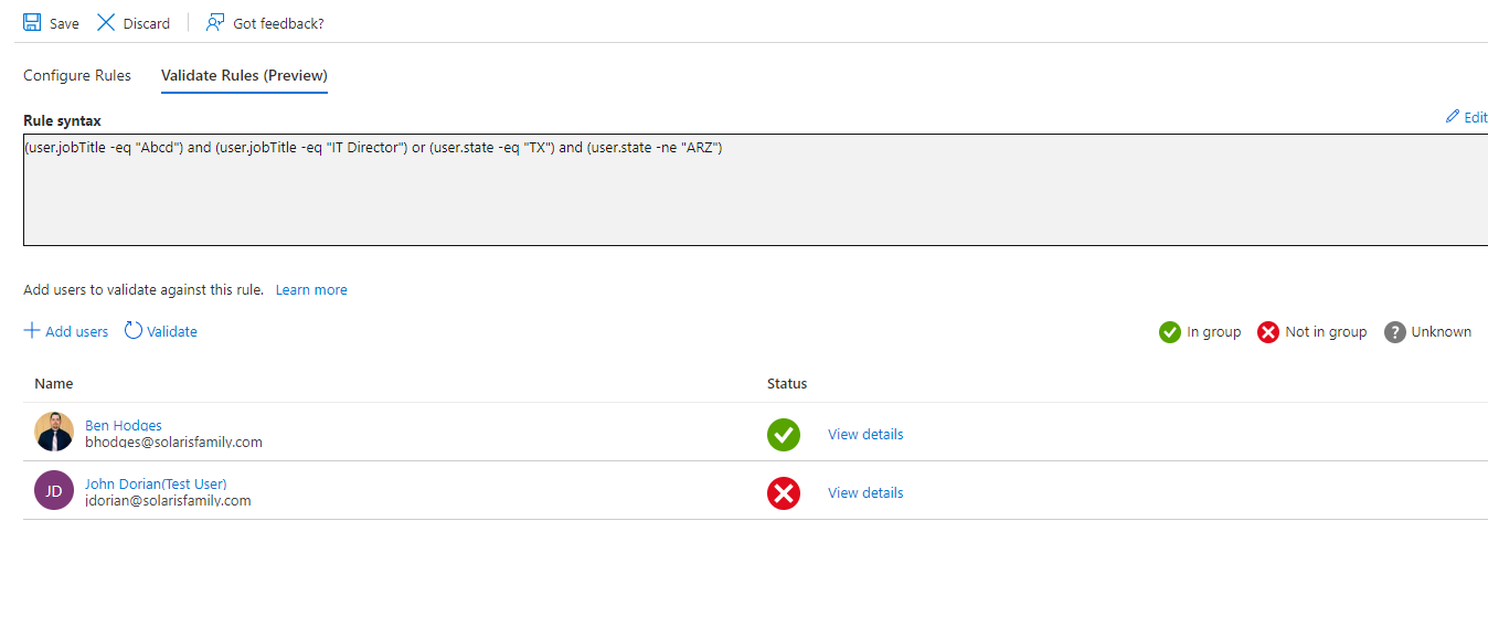 Dynamic Membership Rules Questions Microsoft Qanda