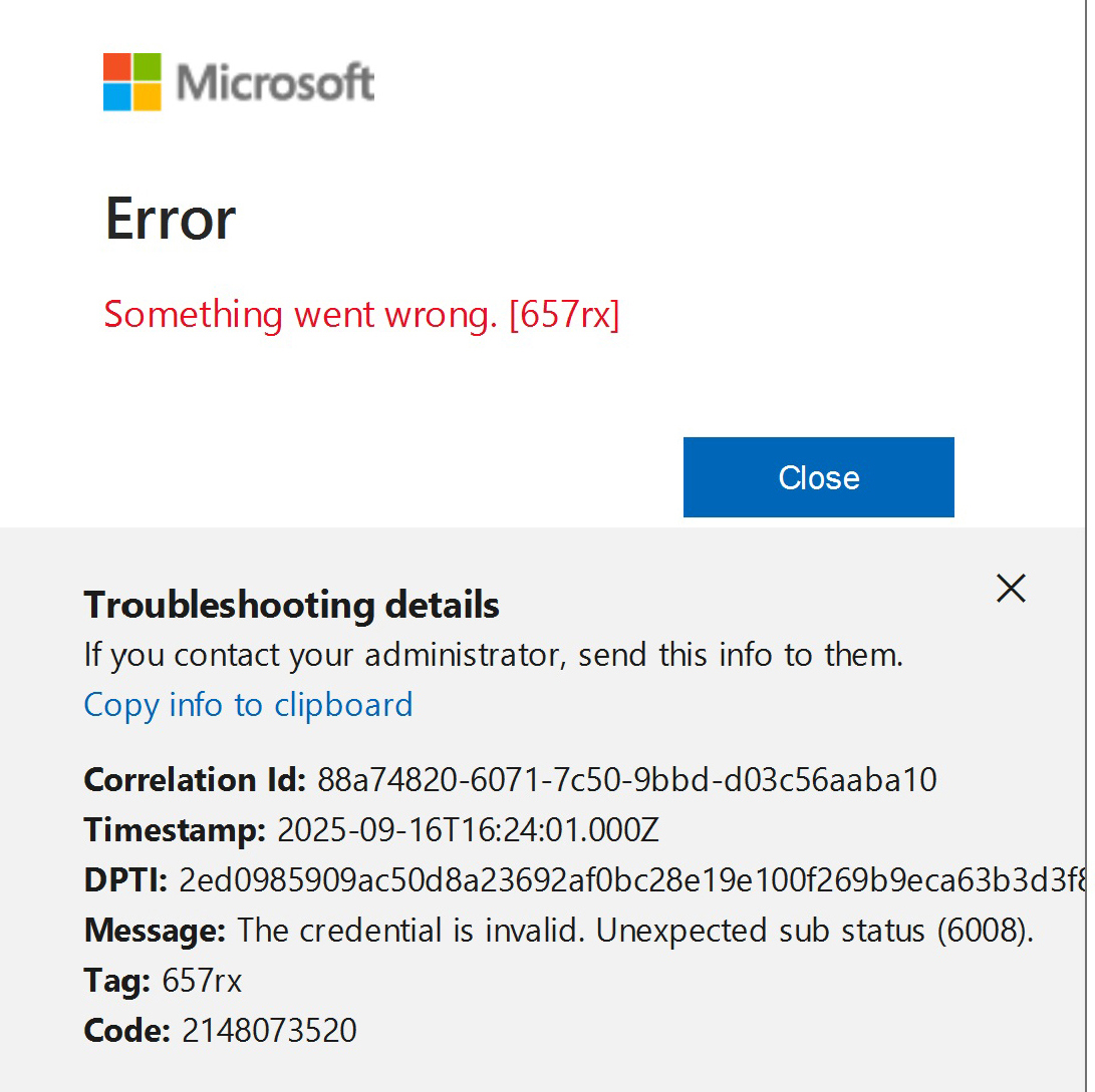 Unable to sign into all 365 programs. Access Denied. - Microsoft Q&A