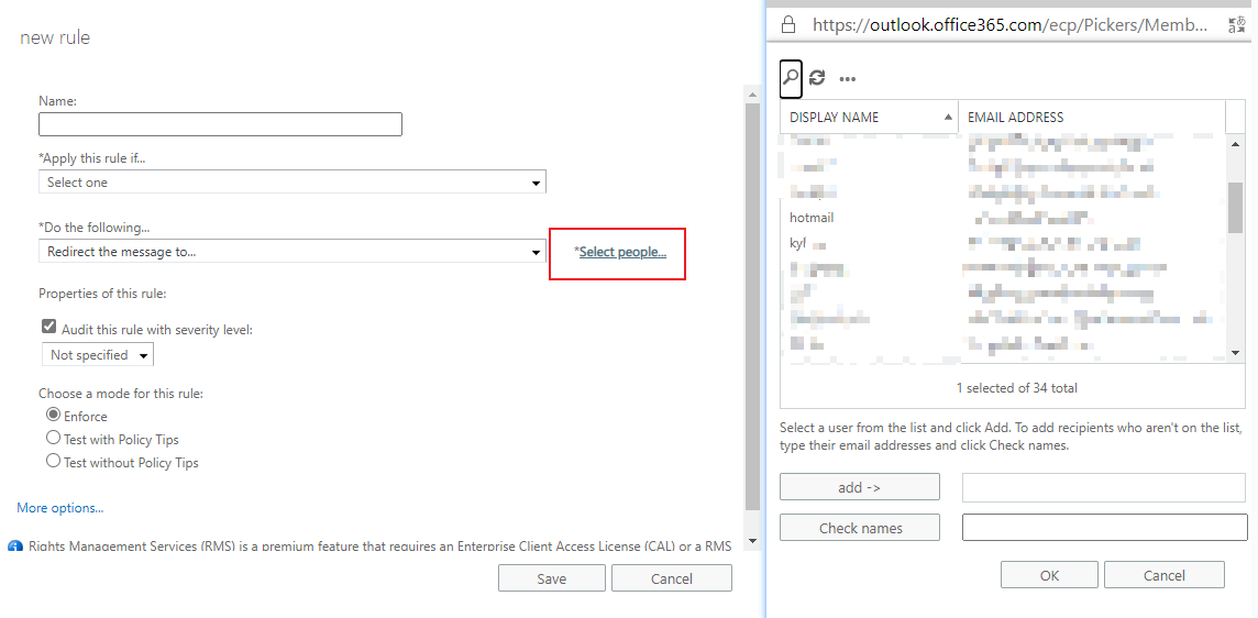 Office 365 Mail Flow 'Redirect Message to' to external mail contacts ...