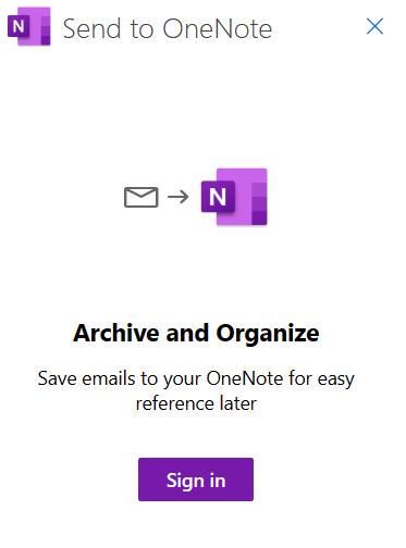 Send to OneNote in New Outlook requires me to sign in to OneNote EVERY ...