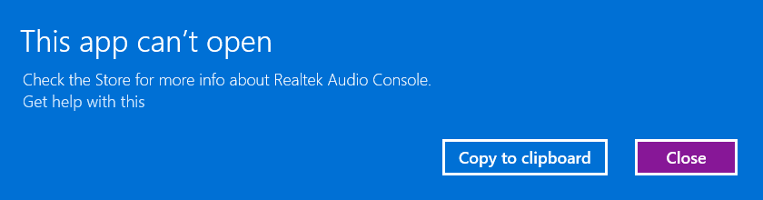 Why is my Realtek Audio Console not working, and why is the file missing in C: Program Files ...