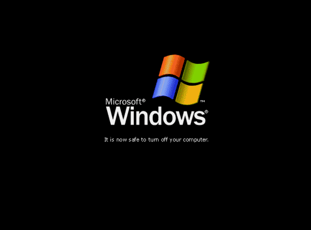 Windows Server 2003 - "It is now safe to turn off your computer ...