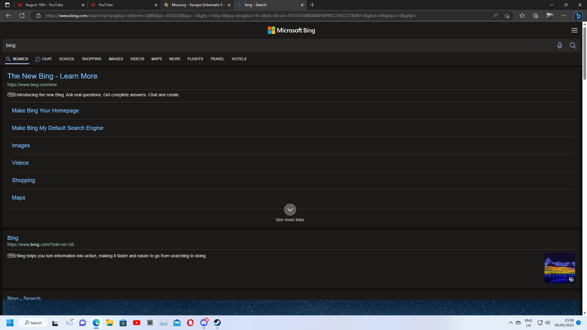 How can i fix and prevent bing's layout changing - Microsoft Q&A