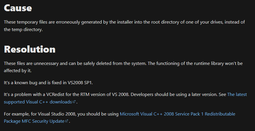 What are the VC_RED, EULA and DLL files? Are they safe or are they a ...